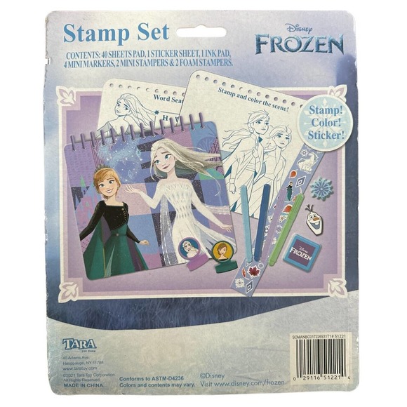 Disney | Toys | Disney Frozen Stamp Set W4 Sheets Pad Sticker Sheet 1 ...